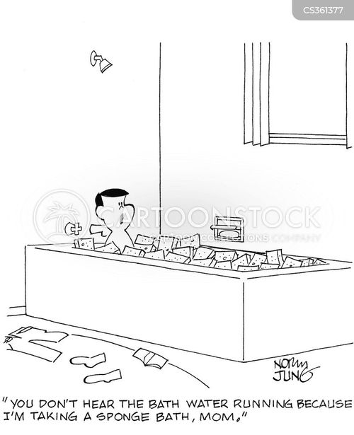 Sponge Bath Cartoons And Comics Funny Pictures From Cartoonstock