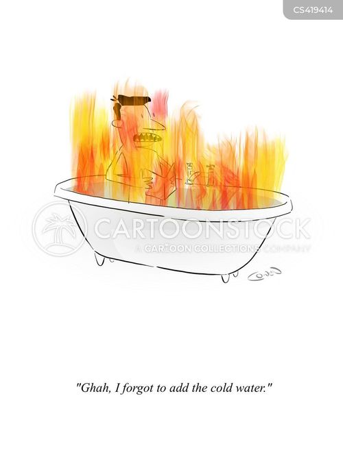 Hot Bath Cartoons And Comics Funny Pictures From Cartoonstock