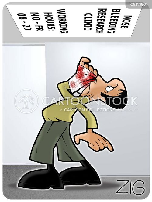 Bloody Nose Cartoons and Comics - funny pictures from CartoonStock